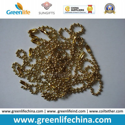 China Fashionable Hot Selling Shinny Golden Metal Snake Ball Chain supplier