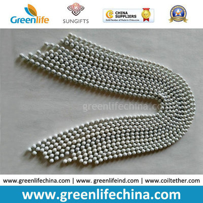 China New Fashion White Plated Snake Nickle-Free Decorative Beaded Metal Chain supplier