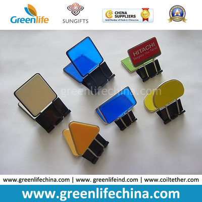 China Office Supply Customized Shape Binder Clip W/Logo Printing supplier