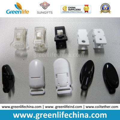 China Plastic White/Black Various Sizes ID Badge Lid Tooth Clips supplier