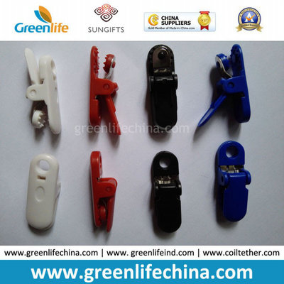 China High Quality Colored Fashionable Alligator Plastic Badge Clip Fasteners supplier