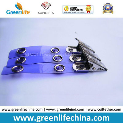 China Metal ID Clip W/Colored PVC Tape Popular Badge Accessories supplier