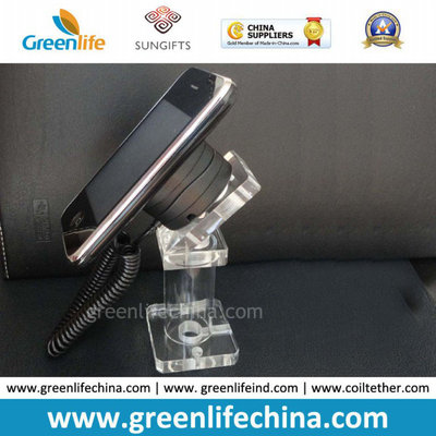 China Simple No Alarming Mobile Phone Display Stand W/Recoiler supplier
