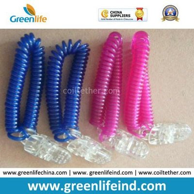 China Plastic Alligator Clip Wrist Band Lanyard Flex Worm Loops supplier
