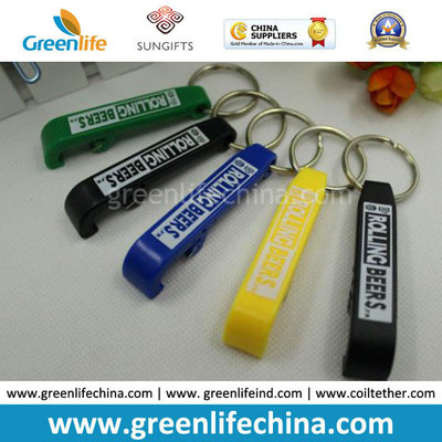China Colorful Custom Printed Bottle Opener with Split Ring Hot Selling Advertisment Item supplier