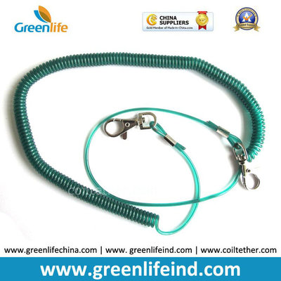 China Fishing Camping Kayak Lanyard Spring Coil Safety Belt Blue Color supplier