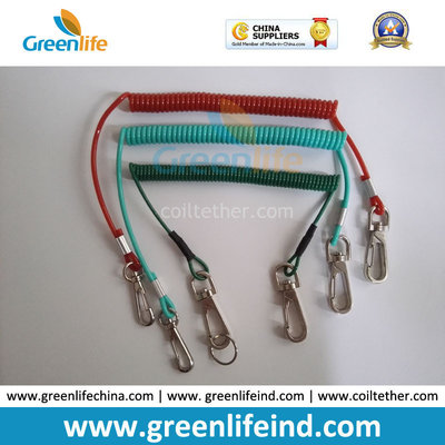 China Muti-Colors Plastic Retention Rope Chain w/Snap Big Hook Security Stretch Tool Lanyards supplier
