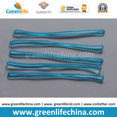 China Hot Sales Light Blue 2.5x150mm Travel Tag Partner PVC Strap Loops supplier