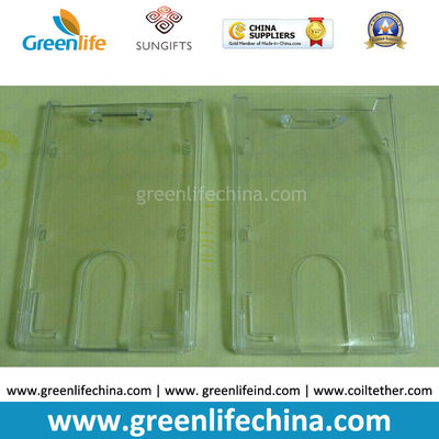 China Factory Hard Clear Plastic Rigid Security Badge ID Holders supplier
