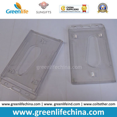 China Plastic Business Card Need Vertical Oversized Hard ID Holder supplier