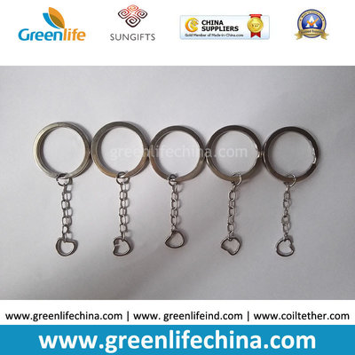 China High Quality Stainless Steel #304  Inside Diametre 25MM Flast 3MM Dia Split Ring w/Chain supplier