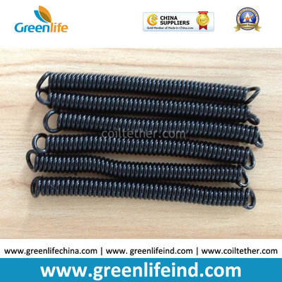 China Top Quality PU Material Spring Stretchy Coil Strap Rope Black Colour supplier