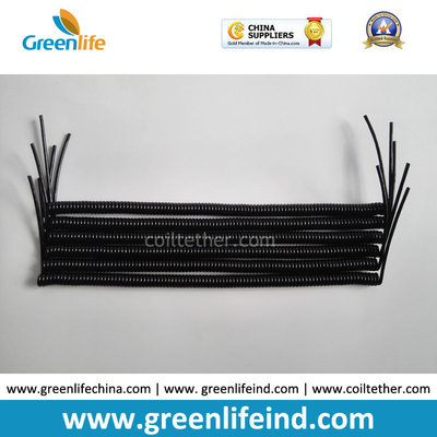 China Protection Tools Need Rein-forced Wire Spring Semifinished Tether Solid Black supplier