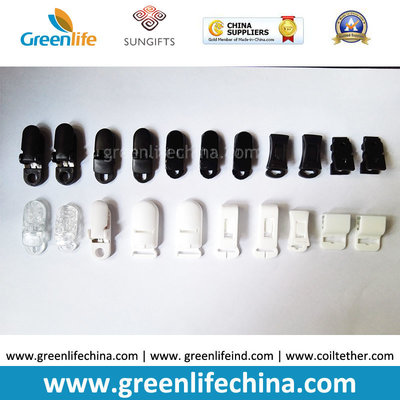 China Plastic ABS Clasp Clips Black White Clear Colors supplier