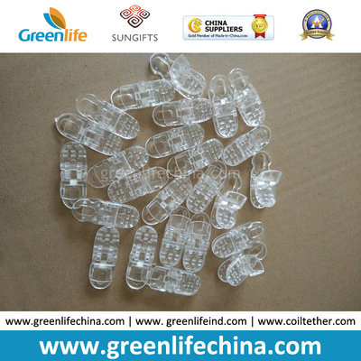China PC Material Transparent Clear Big Alliagator Clips 37x13MM supplier