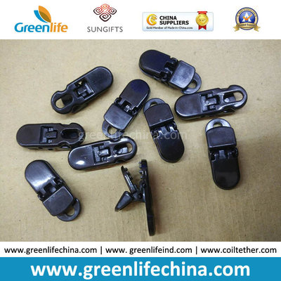 China PC Material Solid Black Big Alliagator Clips 37x13MM supplier