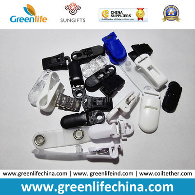 China High Quality Plastic ABS/PC Snap Clips/Alligator Clips White/Black/Clear Colors supplier