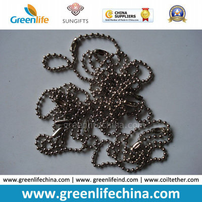 Customized Silver/Gunmetal Black/Rose Gold Bead Ball Jewelry Chain supplier