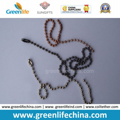 Customized Silver/Gunmetal Black/Rose Gold Bead Ball Jewelry Chain supplier