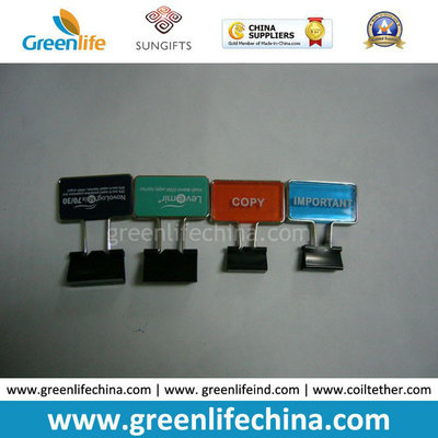 Office Supply Customized Shape Binder Clip W/Logo Printing supplier