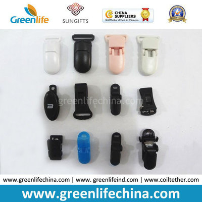 Plastic White/Black Various Sizes ID Badge Lid Tooth Clips supplier