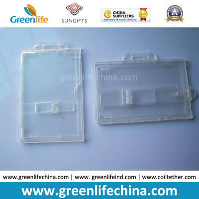 Transparent Clear ABS Security Rigid ID Badge Name Holder supplier