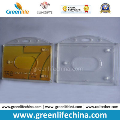 Transparent Clear ABS Security Rigid ID Badge Name Holder supplier