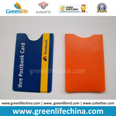 Soft PVC Plastic Card Pocket W/Custom Logo Imprinted Logo supplier