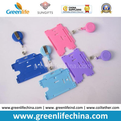 Lanyard Card Holder/Badge Reel Holder Combo for ID Cards supplier