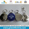 Metal Round ID Badge Reel with Belt Clip&amp;Key Ring supplier