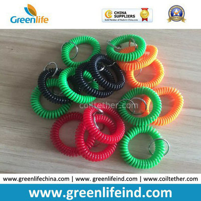 Best Quality Plastic PU Wrist Key Coil W/Split Ring supplier