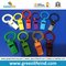 Promotional Gift Colorful Best Wrist Strap Coil W/Plastic Whistle supplier