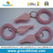 Stretchable Solid Pink Wrist Strap Coil Retainer W/Snap Hook supplier