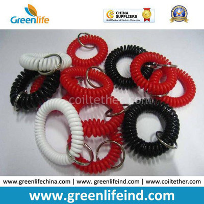 Customized Plastic Wrist Key Chain Coiled Retainer supplier