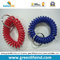 Solid White Plastic Coil Wrist Bracelet Safe Holder supplier