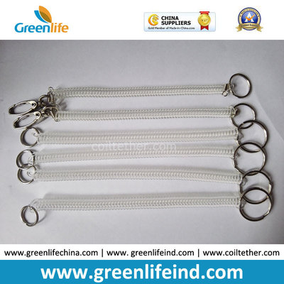 High Janpan Quality Transparent Clear Slim Expanding Key Coil Chains supplier