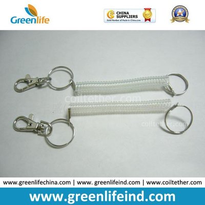 High Janpan Quality Transparent Clear Slim Expanding Key Coil Chains supplier