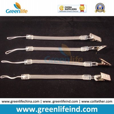 High Janpan Quality Transparent Clear Slim Expanding Key Coil Chains supplier