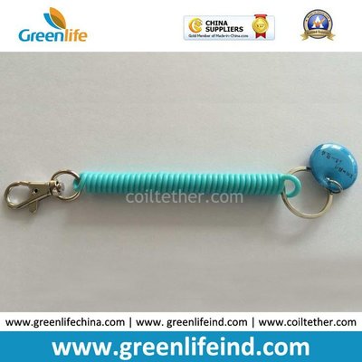 Multi Colors Plastic Safe Spring Strings Coiled Key Chains supplier