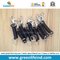 Mini Lobster Claw Key Clip W/Slim Coil Standard Black Retainers supplier
