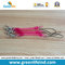 Rose Red Slim Coil Key Chain W/Mini Lobster Claw Tether supplier