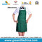 Atrovirens dark green fashion color advertising cheap good apron with 2pcs front pockets supplier