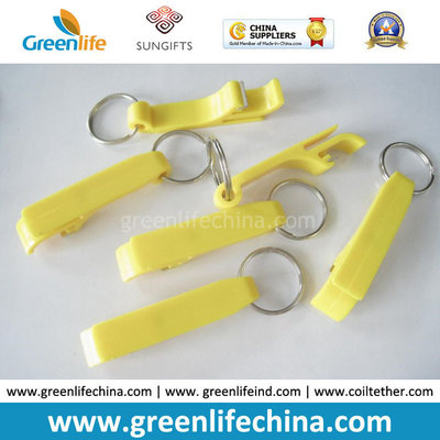 Cheap Custom Printed Plastic Advertising Beer Bottle Opener w/Split Ring in Any Color High Quality supplier