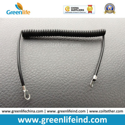 Safety Belt Long Rentention Coil Lanyard Rope W/Metal Hook supplier