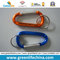 Manufacture flat D-shaped mini carabiner orange/green/red/black/yellow color cheap price supplier