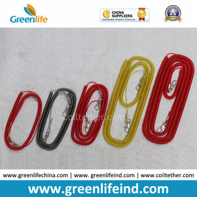 Promotional Colorful Wire Core Spiral Cord Fishing Tool Lanyard supplier