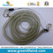 Gray Stainless Wire Reinforced Coil Lanyard W/Quick Release Buckles supplier