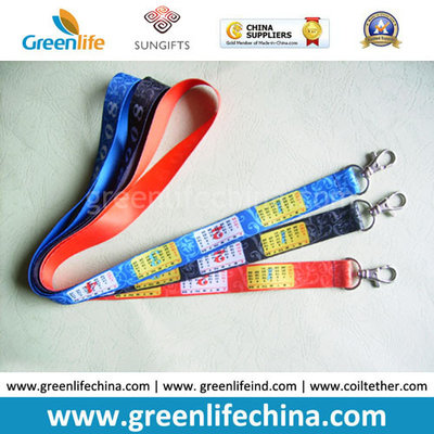 Open double-ended full color lanyards, custom heat-transferring logo lanyards supplier