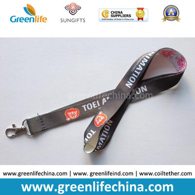 Open double-ended full color lanyards, custom heat-transferring logo lanyards supplier