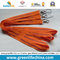 Eco-friendly knitted polyester flat customized lanyard with metal hook or swivel hook supplier